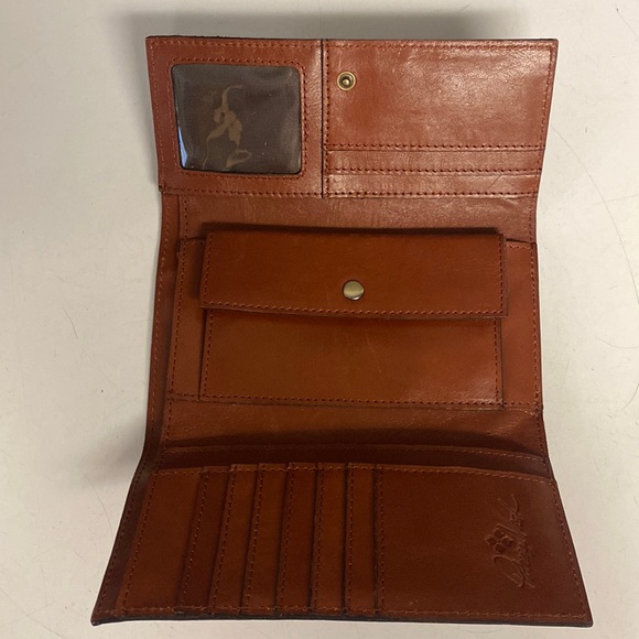 Patricia Nash | Bags | Patricia Nash Wallet Rust Trifold Leather | Poshmark